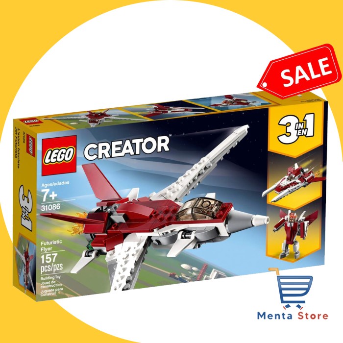 Jual LEGO Creator 31086 Futuristic Flyer Jet Engine Pesawat Space Toy ...
