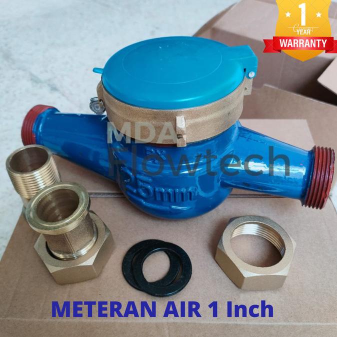 Jual METERAN AIR 1 INCH / WATER METER DN 40 / FLOWMETER AIR BERSIH ...