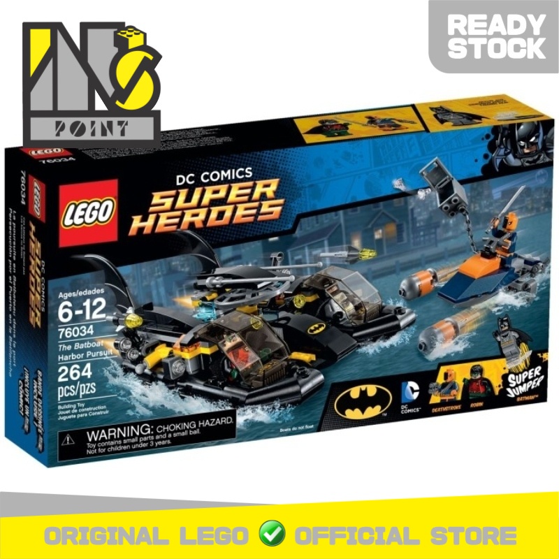 Jual LEGO 76034 - Super Heroes - Batboat Harbor Pursuit | Shopee Indonesia