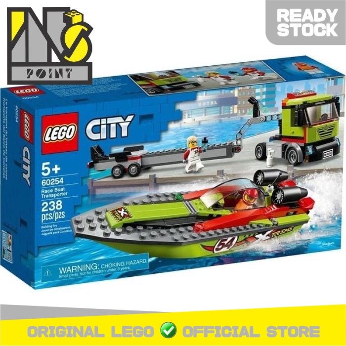 Jual LEGO 60254 - City - Race Boat Transporter | Shopee Indonesia