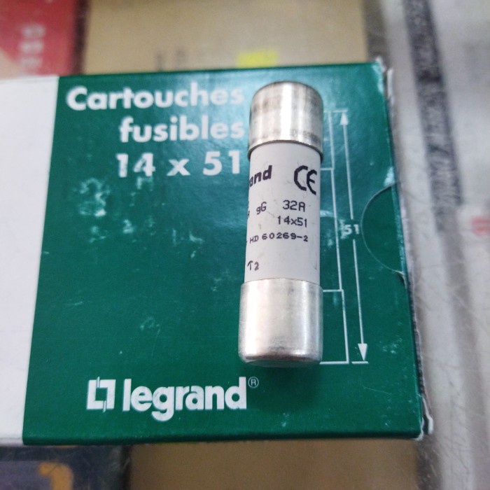 Jual Sekring Keramik Legrand Fuse 14x51 32A 32 Amper Ampere 500V 500 ...