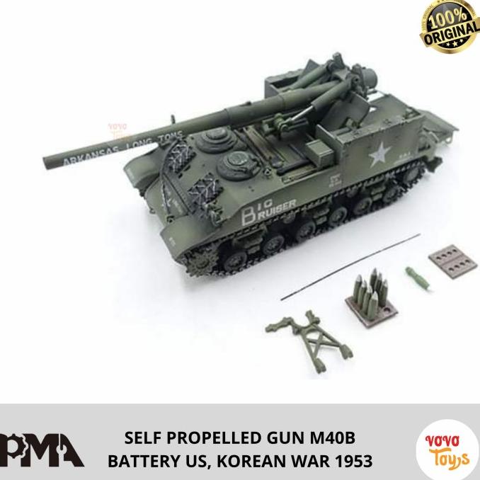 Jual Miniatur Tank SELF PROPELLED GUN M40B BATTERY US KOREAN WAR PMA 1/ ...