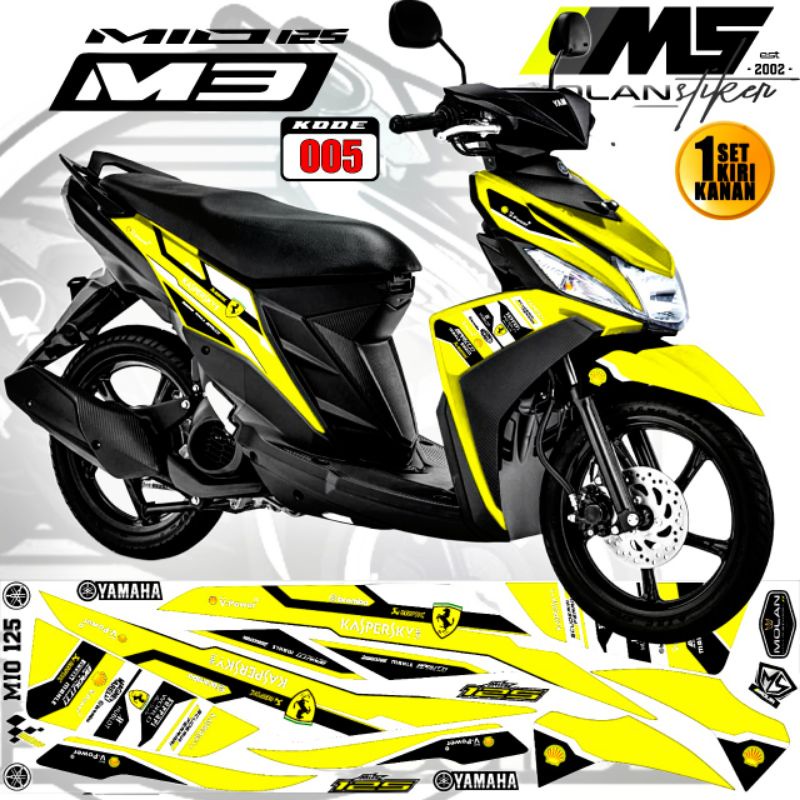 Jual Decal Sticker Striping Variasi Mio M3 125 - Mio 125 - Mio Z 125 ...