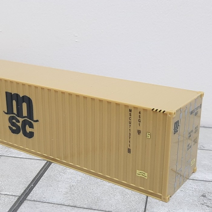 Jual Hot Sale!!! Herpa Container 40Ft Msc Tanpa Truk Dan Trailer Kuning Skala 87 Termurah ...