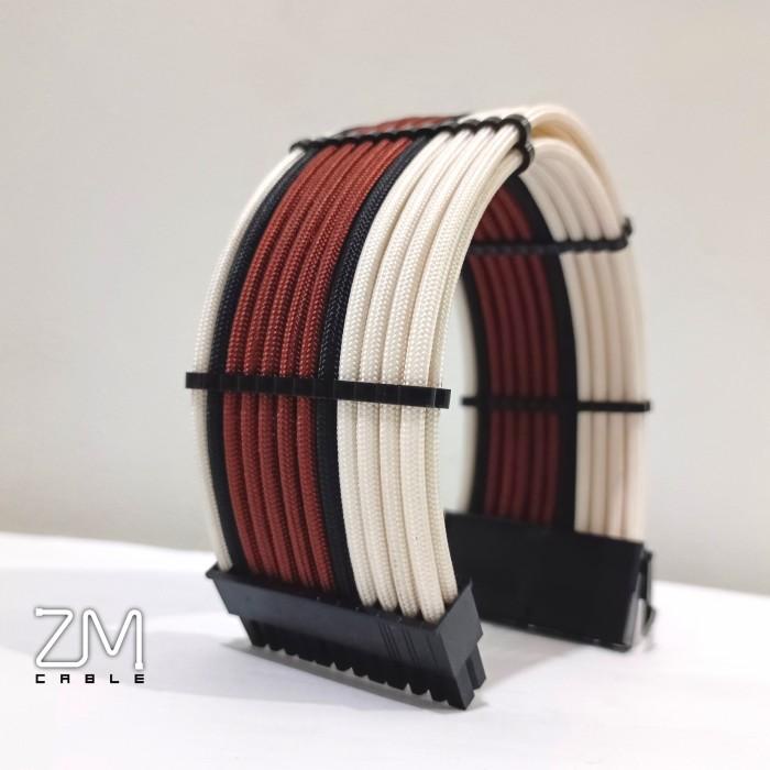 Jual Custom Sleeve Extension Psu Cable Kit - Cream Copper | Shopee Indonesia