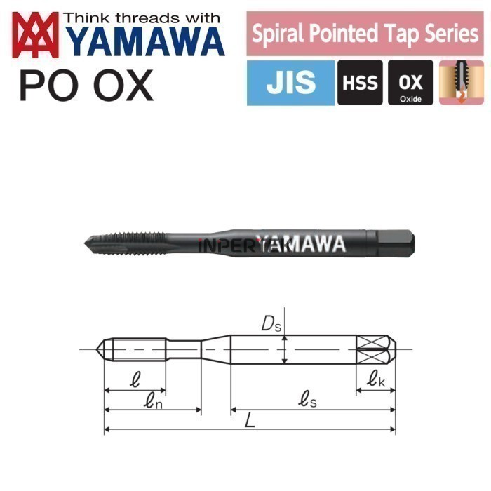 Jual Tap Machine M36 PO OX YAMAWA Tap Mesin M 36 Pointed Ulir HSS ...