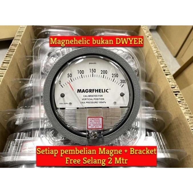 Jual Magnehelic Magrfhelic 2000-300Pa Diff. Press. Gage Te2000 Bukan Dwyer | Shopee Indonesia