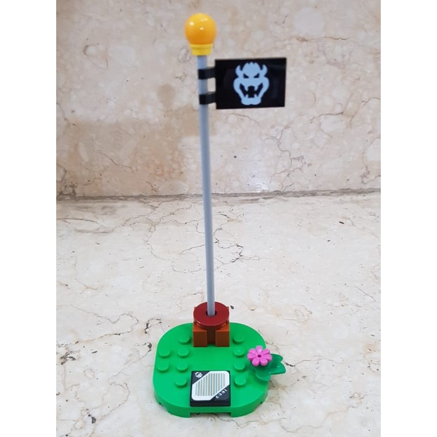 Jual Promo!!! Lego Super Mario Luigi Bowser Goal Finish Flag Black ...