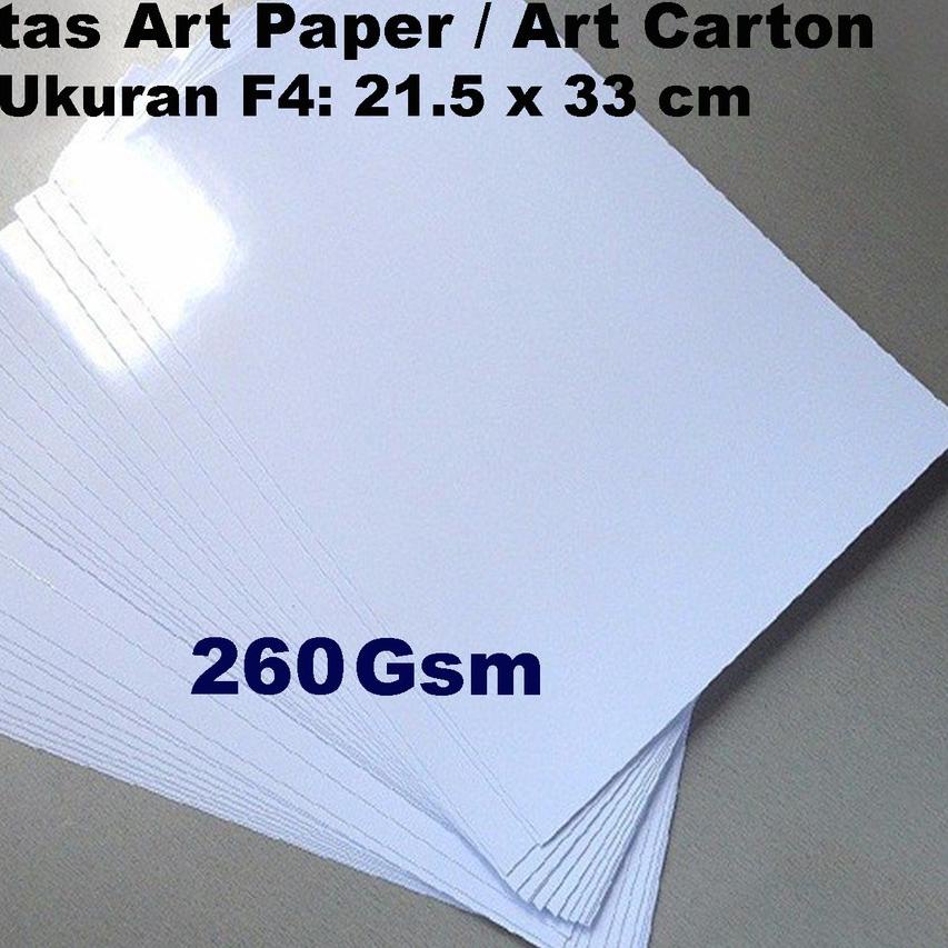 Jual Limited | KI3 | Kertas Art Paper / Art Carton 260 Gsm – F4 (21.5 x ...