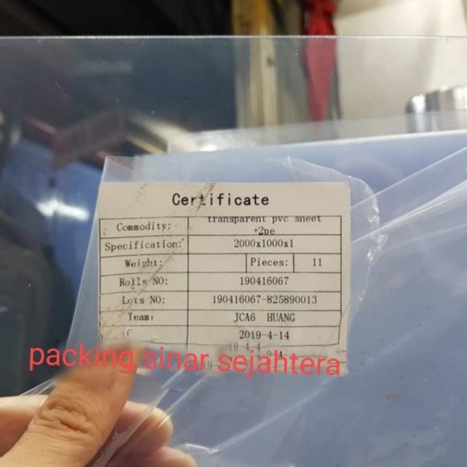 Jual plastik mika PVC kaku bening lembaran 0.5mm x 100 x 200 | Shopee Indonesia