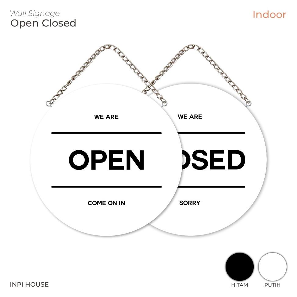 Jual Hot Sale papan tanda open close - signage open closed ~ | Shopee ...