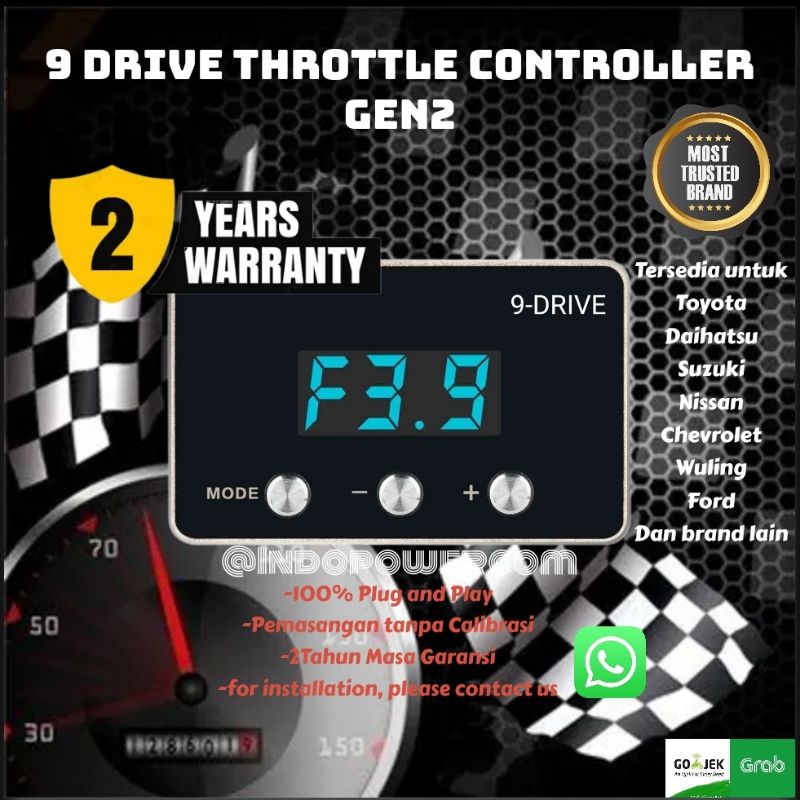 Jual 9 Drive Throttle Controller All Series Remap ECU Piggyback 9Drive ...