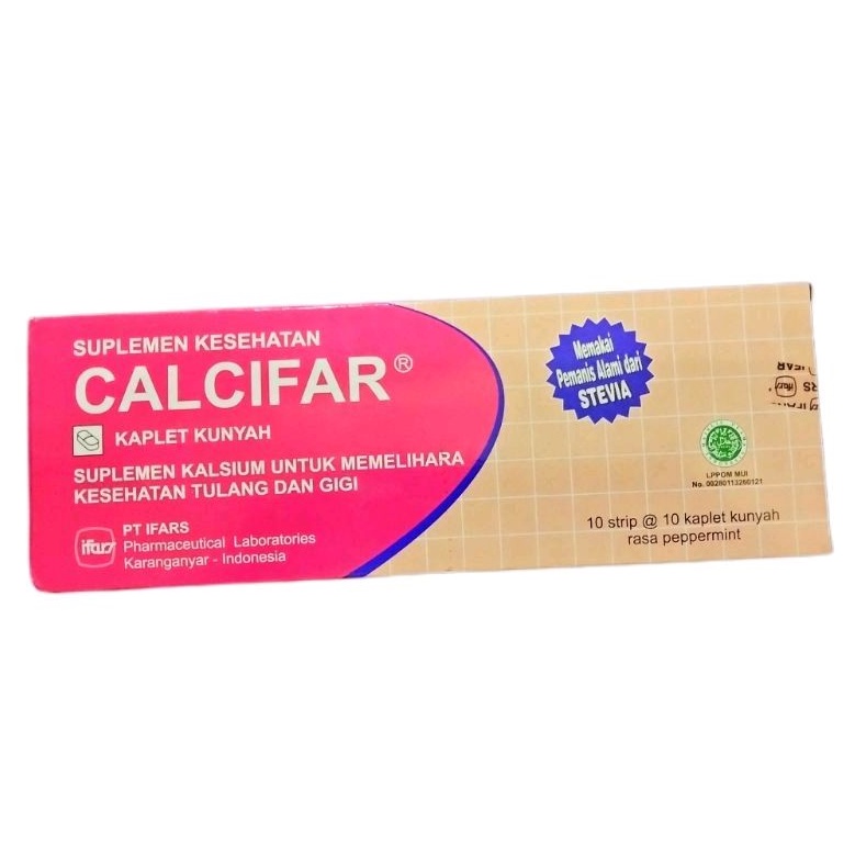 Jual CALCIFAR - Calcium 500mg (100's /Dus) | Shopee Indonesia