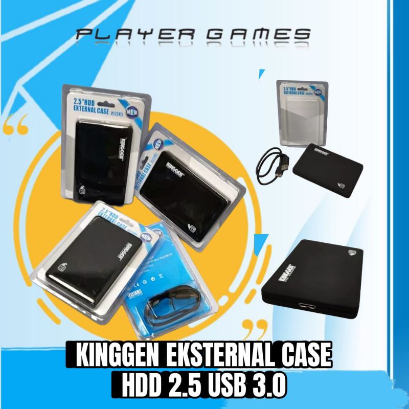 Jual CASE HDD KINGGEN 2,5" USB 3.0 HITAM | Shopee Indonesia