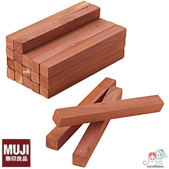 Jual Ready MUJI Red Cedar Block - insect repellent - kayu pengusir ...