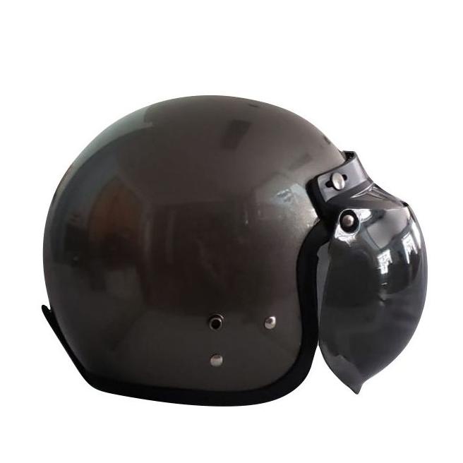 Jual Helm Bogo / Helm Retro / Half Face Ant Classico Gunmet (Free Kaca ...