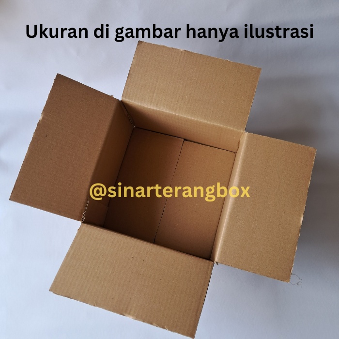 Jual 35 X 30 X 20 CM KARDUS BOX POLOS KARTON PACKING DUS COKLAT BARU ...