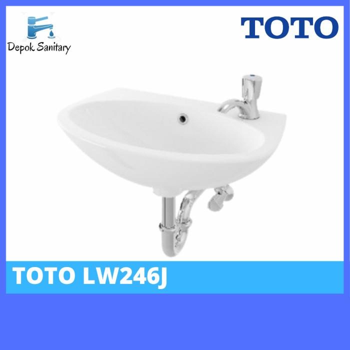 Jual Kujo Wastafel Toto Lw246J Paket Komplit/ Washtafel Toto/ Wastafel ...