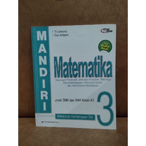 Jual MANDIRIseri Buku soal Matematika untuk SMK dan MAK kelas XII ...