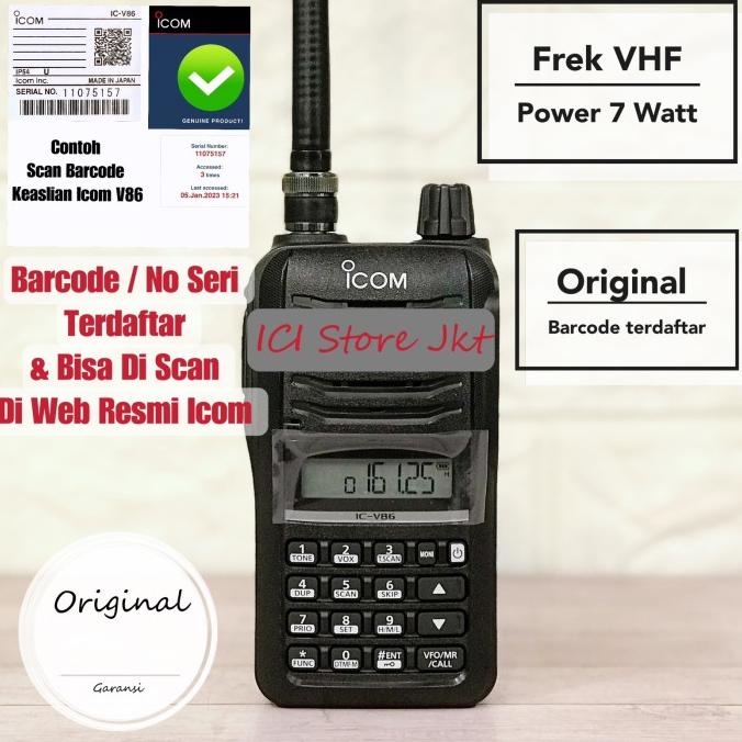 Jual HT Icom V86 Original | Shopee Indonesia