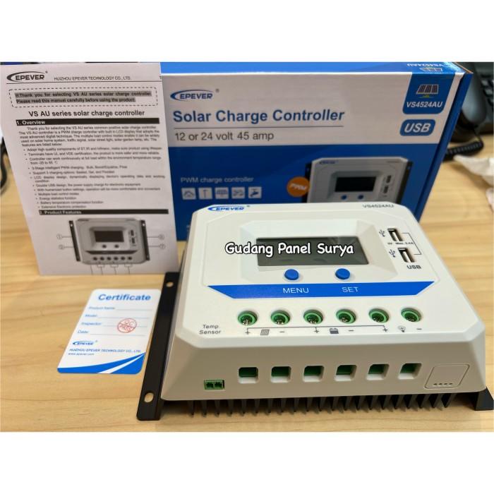 Jual Terlaris Scc Pwm 45A Epever Vs4524Au Vs 4524 Au Solar Charge ...