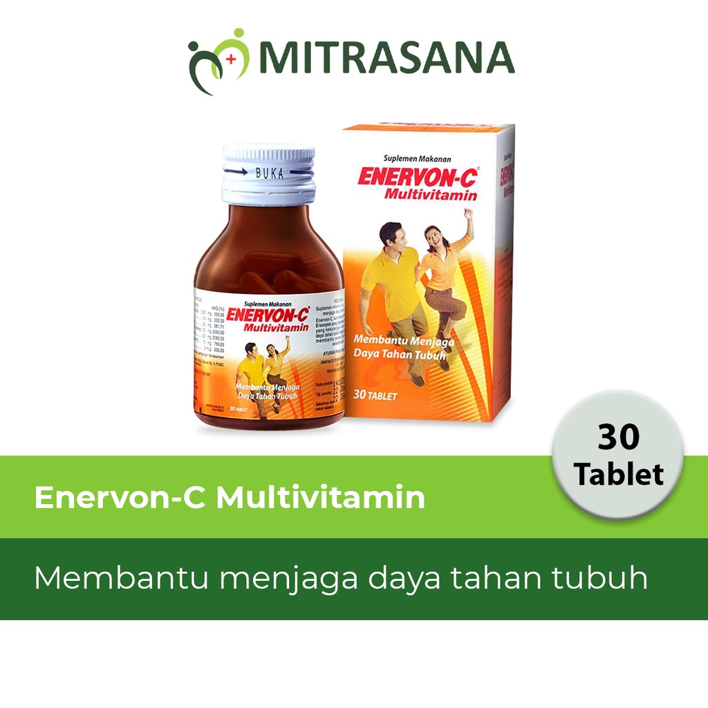 Jual Enervon - C Multivitamin - 30 Tablet - Membantu Menjaga Daya Tahan ...