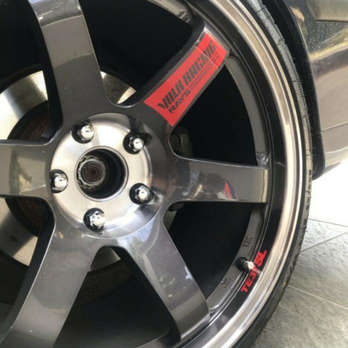 Jual Stiker Velg Mobil Volk Rays Engineering Te37 Sl | Shopee Indonesia