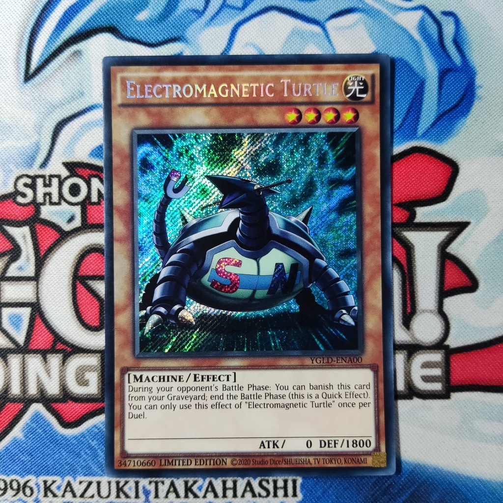 Jual yugioh electromagnetic turtle YGLD secret rare original | Shopee ...