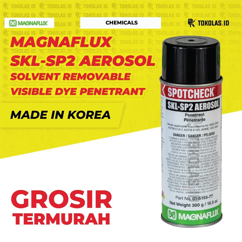Jual Magnaflux SKL-SP2 Aerosol Solvent Removable Dye Penetrant Spray ...