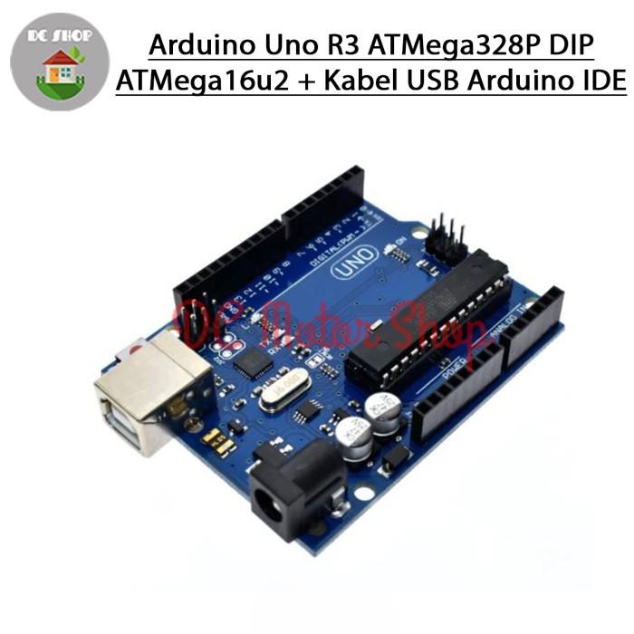 Jual Arduino Uno R3 Atmega328p Dip Atmega16u2 Kabel Usb Arduino Ide