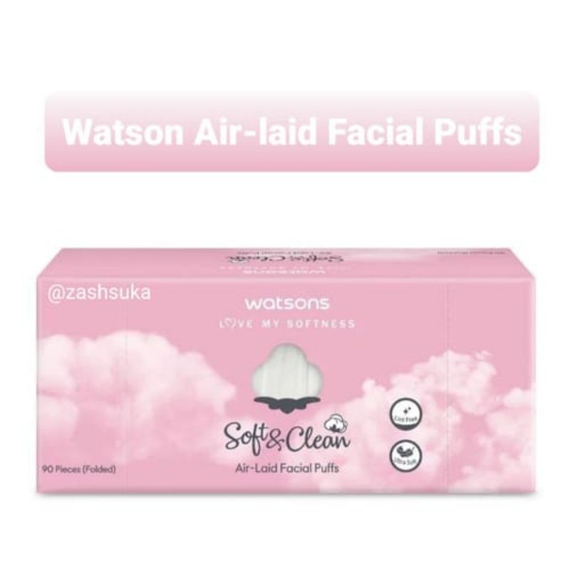 Jual Watsons Air-Laid Facial Puffs (90 sheet) | Shopee Indonesia