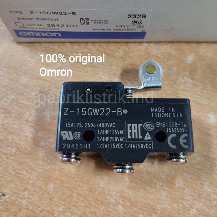 Jual Limit switch / Micro switch Z-15GW22-B Omron Original | Shopee Indonesia