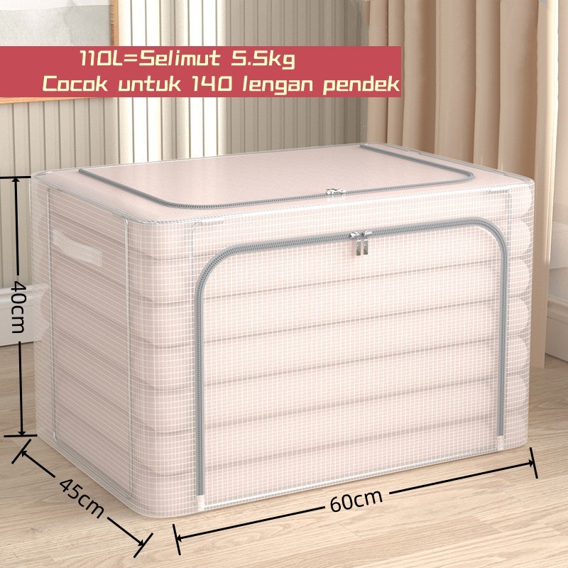 Jual 66L /110L Kotak Penyimpanan Penyelenggara keranjang Storage box ...