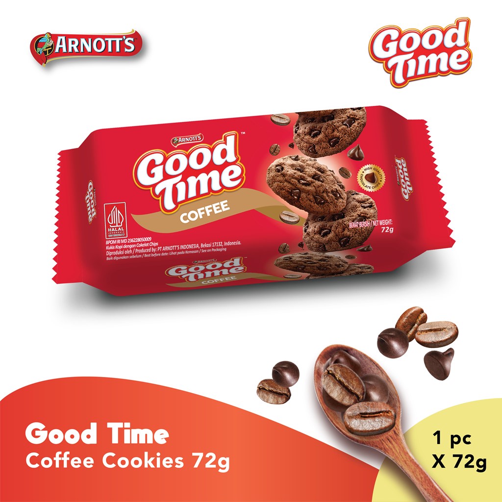 Jual Good Time Coffee Chocochips Cookies 72 gr | Shopee Indonesia