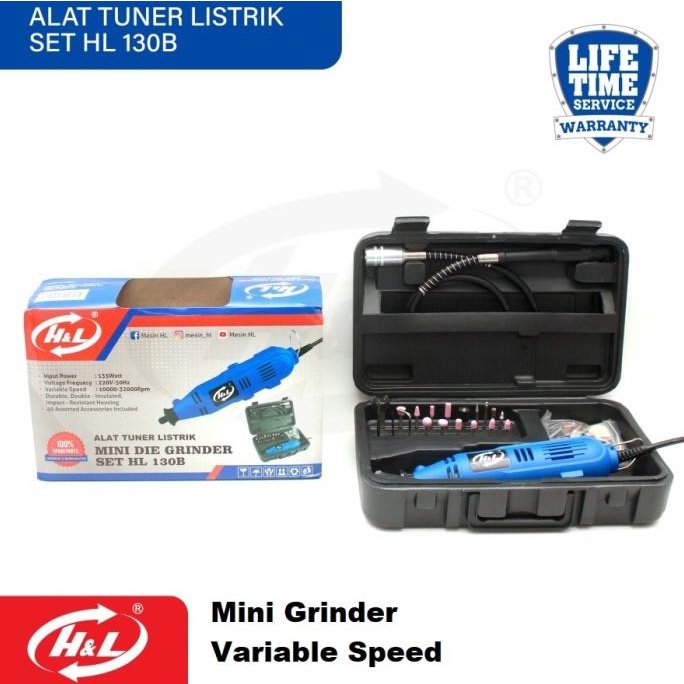 Jual Mini Grinder Tuner H&L Gerinda Tangan Set Multifungsi HL 130B ...