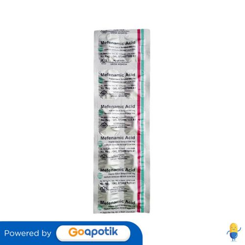 Jual MEFENAMIC ACID NOVAPHARIN 500 MG STRIP 10 KAPLET | Shopee Indonesia