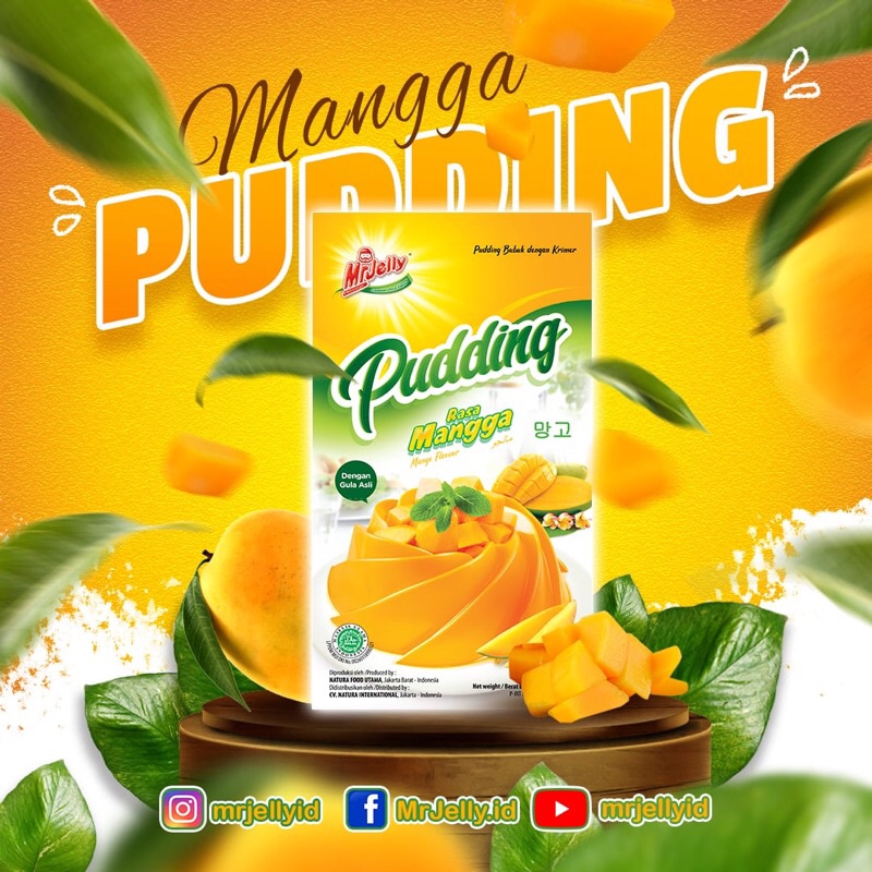 Jual Mr Jelly Pudding Rasa Mangga 170gr Mrjelly Puding Agar Mango ...
