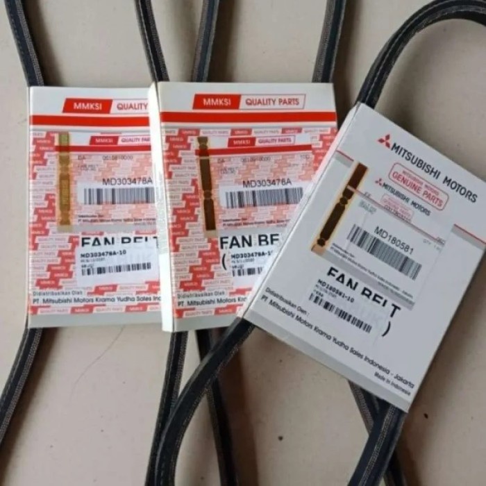 Jual FAN BELT VANBELT TALI KIPAS L300 DIESEL MITSUBISHI ORI ASLI SET | Shopee Indonesia