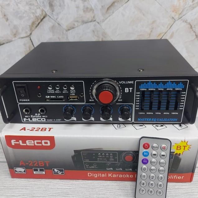 Jual POWER AMPLIFIER MINI DIGITAL FLECO A22BT AMPLI EQUALIZER BLUETOOTH | Shopee Indonesia