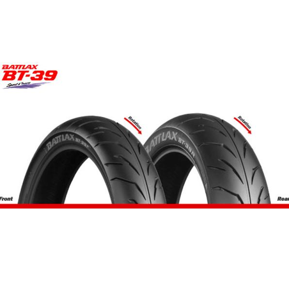 Jual BAN DEPAN/BELAKANG BRIDGESTONE BATTLAX 110/80-14 BT39 RACING ...