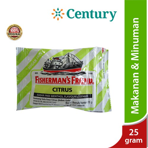 Jual Fisherman's Friend Suger Free Citrus / Permen Pelega Tenggorokan ...