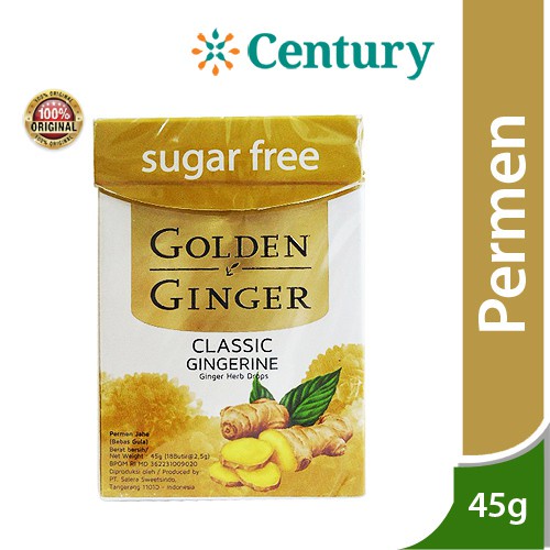 Jual Golden Ginger Classic 45gr / Permen Candy Jahe / Herbal ...