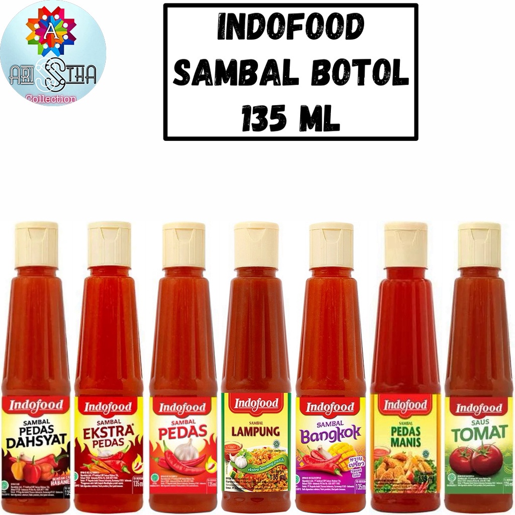 Jual Indofood Sambal Botol Kemasan Plastik 135 ML | Shopee Indonesia