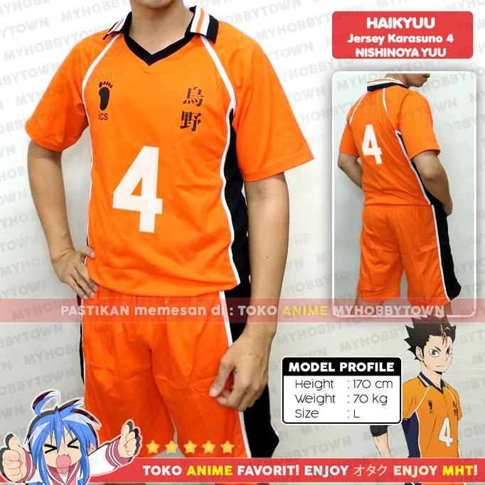 Jual Haikyuu Karasuno Jersey No. 4 - Nishinoya Yuu (Noya) | Shopee ...