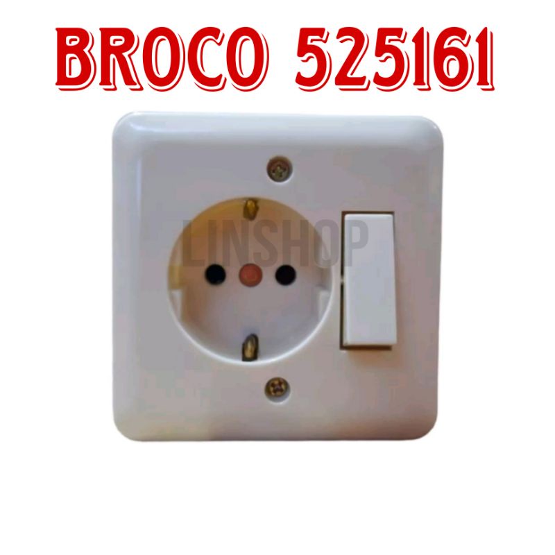 Jual BROCO IB STOP KONTAK ARDE + SAKLAR ENGKEL / BROCO NEW GEE 525161 ...