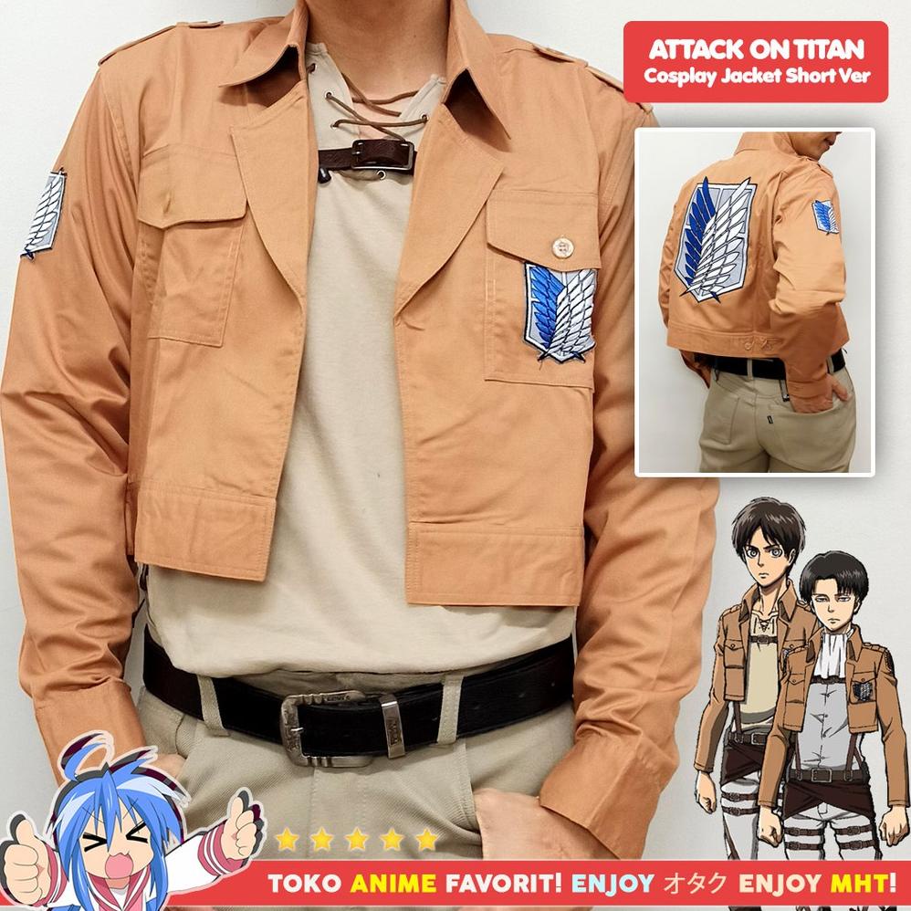 Jual STA225 Jaket Attack On Titan BORDIR Anime AOT Shingeki no Kyojin ...