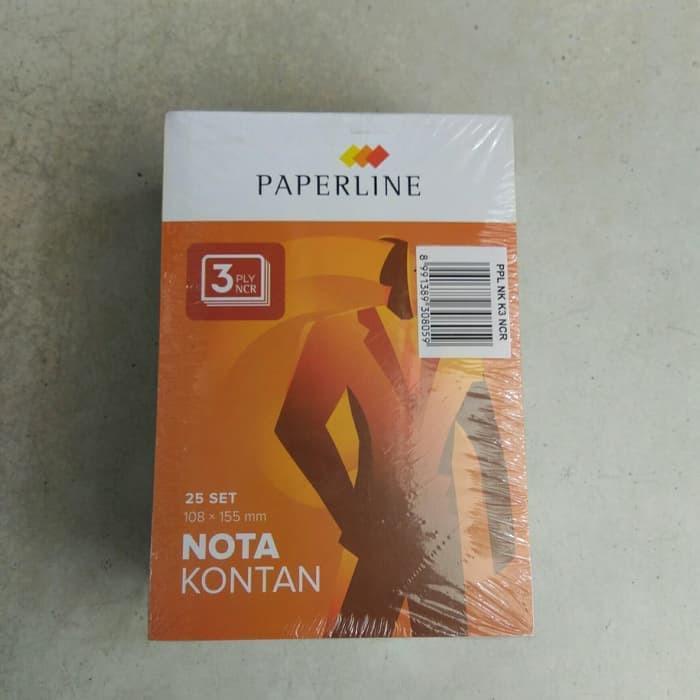 Jual Nota Kontan Kecil Paperline Ncr 3Ply (1 Pack Isi 10 Buku) | Shopee ...