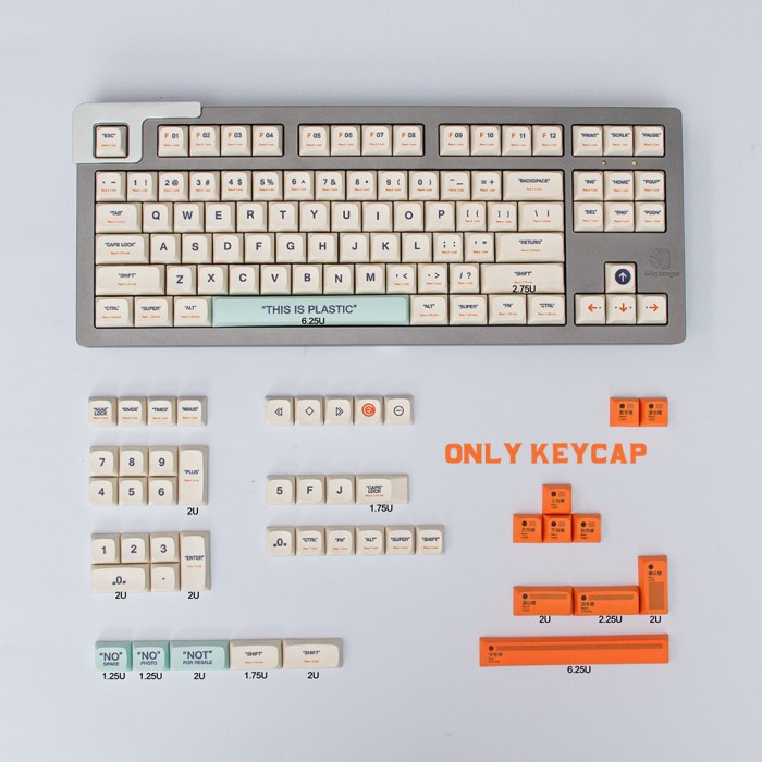 Jual Keycaps PBT This is Plastic theme XDA Profile Dye-Sub | Shopee Indonesia