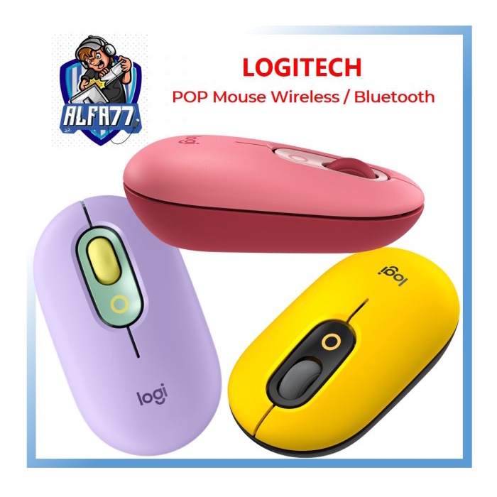 Jual Logitech Pop Wireless Mouse With Emoji Button Function Shopee Indonesia
