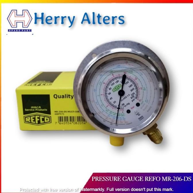 Jual Pressure Gauge Refco Mr 206 Ds 230 Psi Low Pressure Refco With Oil Viral | Shopee Indonesia